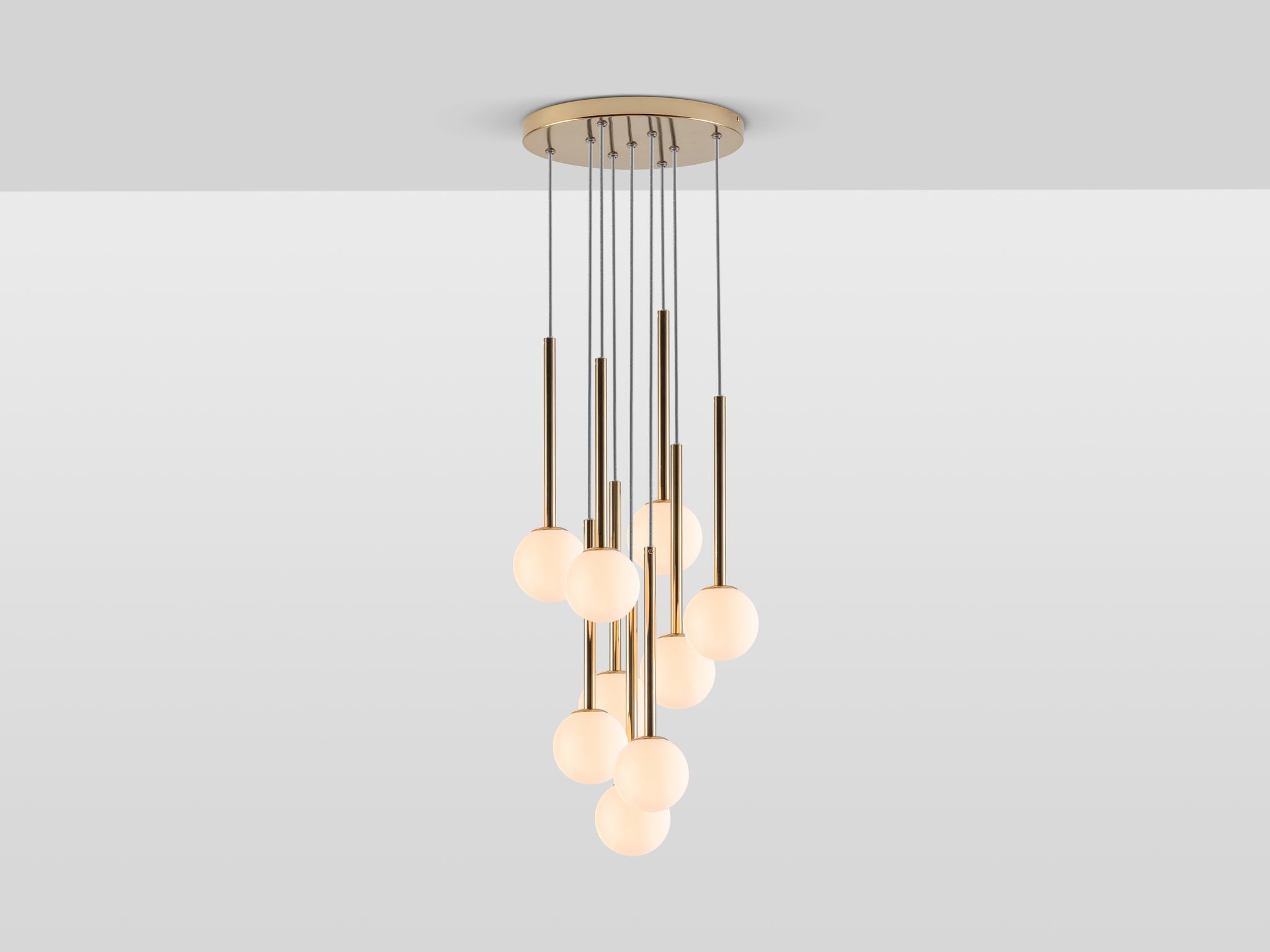Brass cluster ceiling light, 100x33x33cm – Flyp Catalog